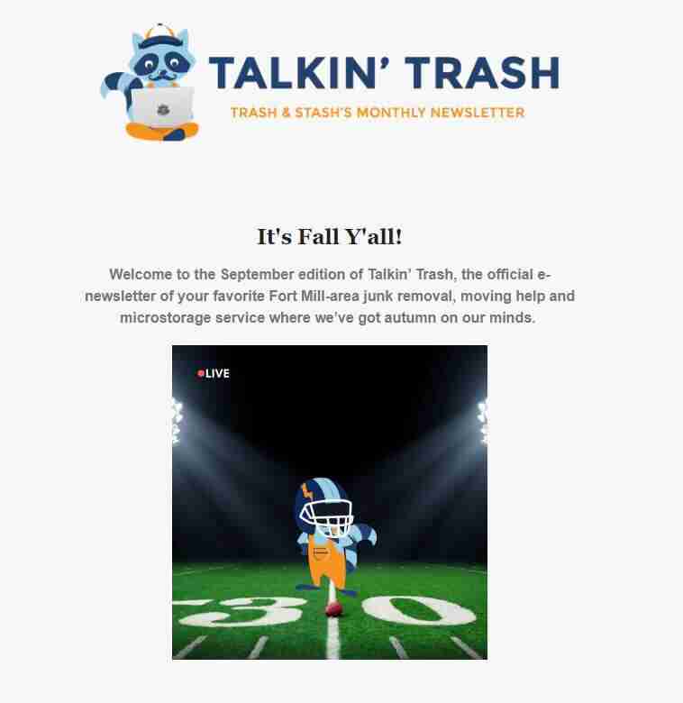 Talkin' Trash Newsletter. September, 2022